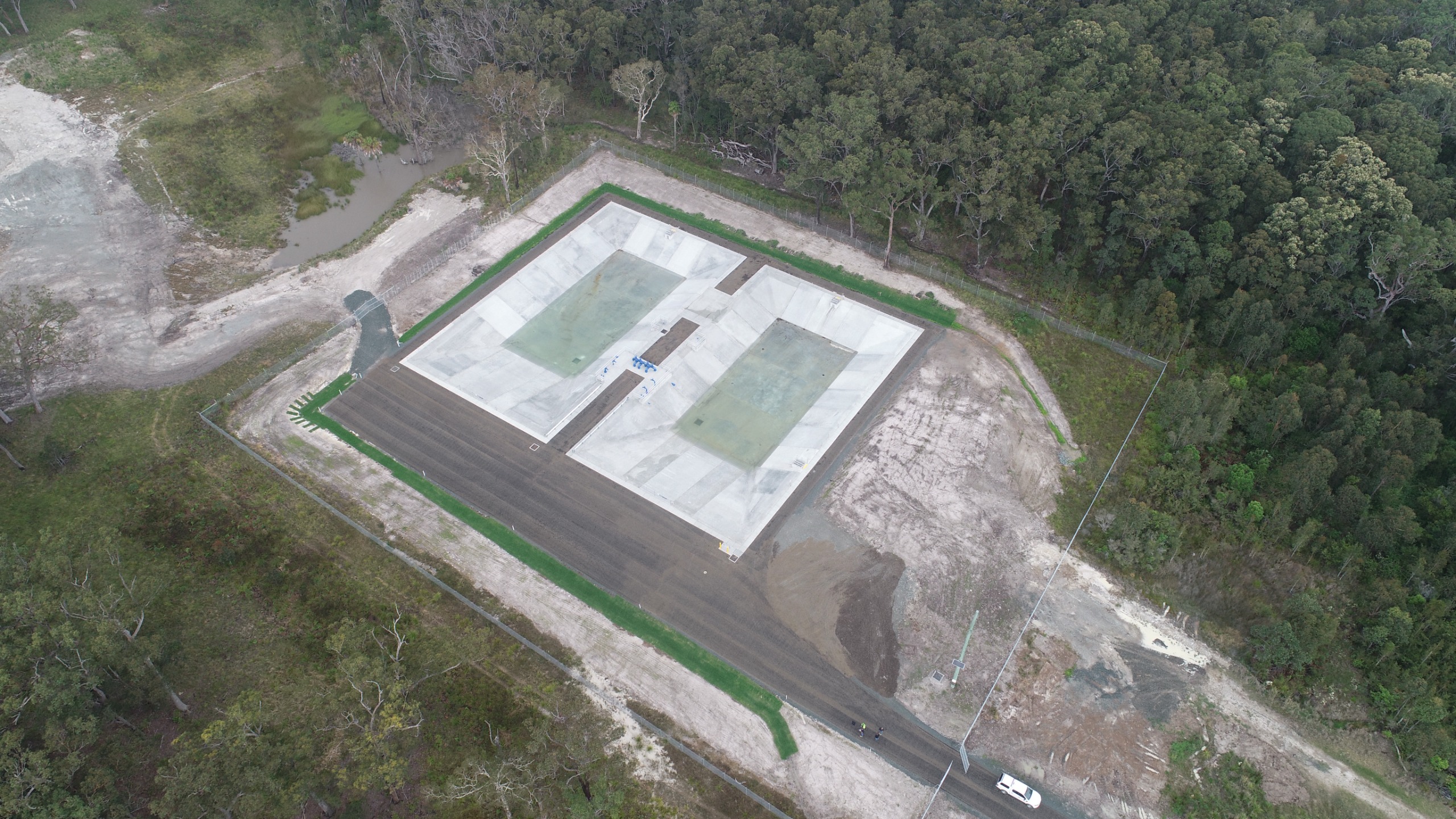 Pacific Palms sewer scheme - emergency storage ponds | Major water ...